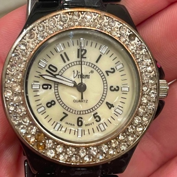 Vintage | Accessories | Vivani Vintage Watch Crystal Mother Of Pearl ...